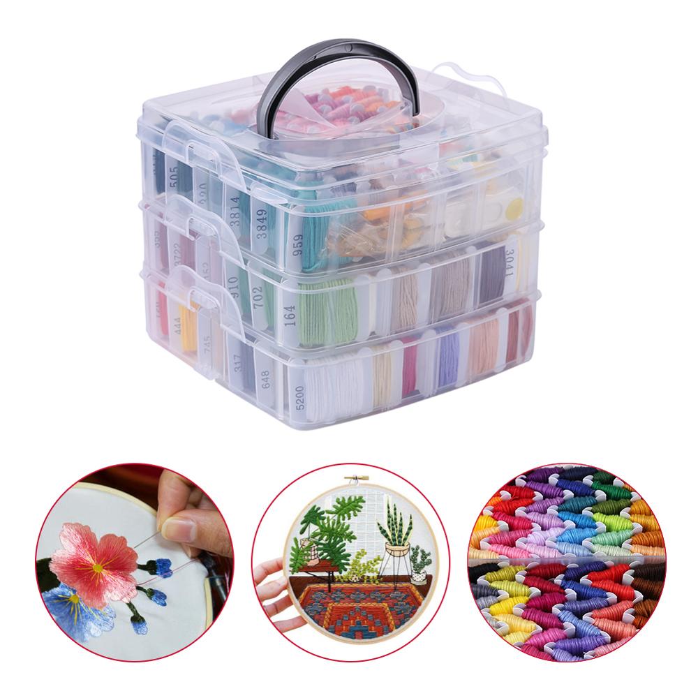 Sewing Floss Box Set 192 Colors Cross Stitch Embro... – Grandado