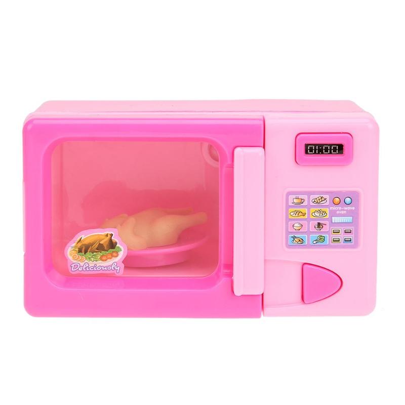 Mini Cute Pink Microwave Oven Pretend Role Play To... – Grandado