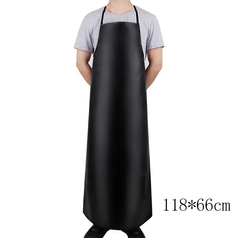 Pu lær vanntett forkle fortykket forlenget bunnhin... – Vicedeal