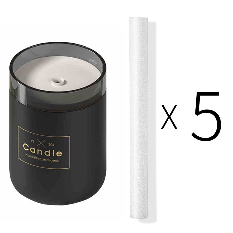 Candle Air Humidifier Portable Ultrasonic Silent L... – Vicedeal