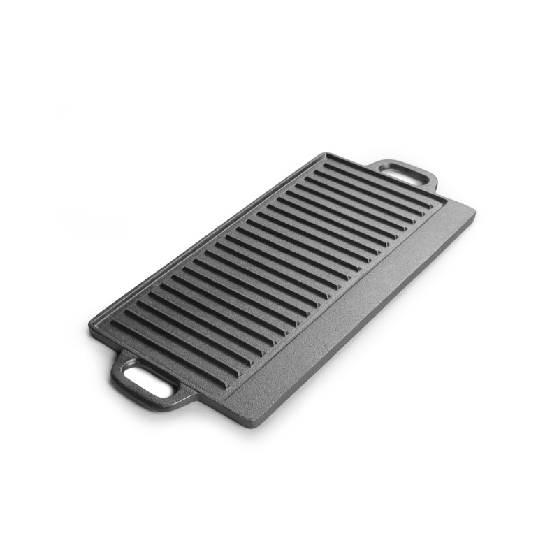 Cast Iron Outdoor Baking Tray Double-sided Iron Pl... – Grandado