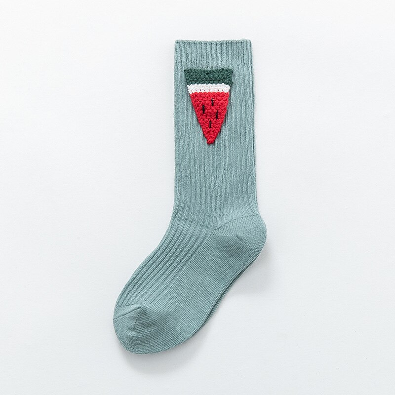 Baby Girls Socks Cartoon Fruit Avocado Kids Spring... – Grandado