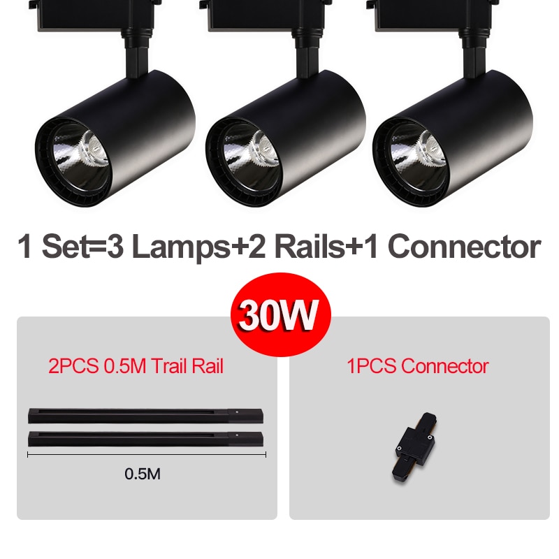 COB Led Track lights 30W Super Bright Track Lamp L... – Grandado