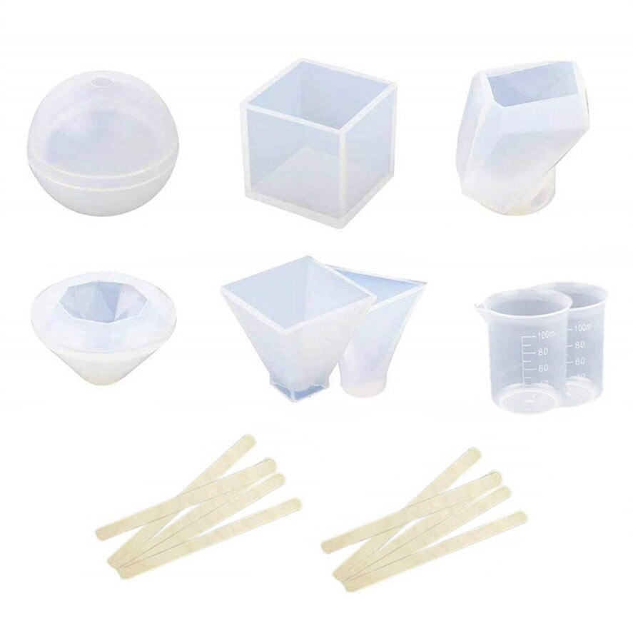 DIY Craft Mold Set Decoration 18Pcs Liquid Resin M... – Grandado
