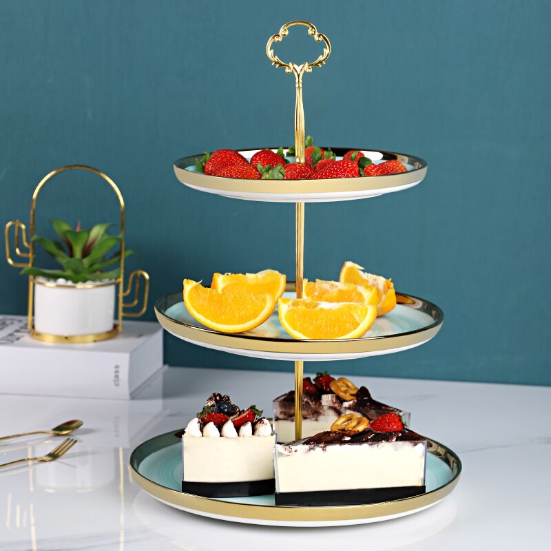 Engels Afternoon Tea Cake Platen Keramische Multil... – Grandado