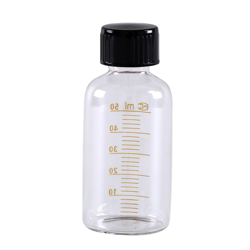 1 stücke 50 ml Probe Fläschchen Runde Glas Reagenz... – Vicedeal
