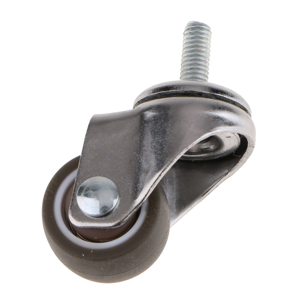 Steel Threaded Stem TPR Rubber Caster for Cart, Tr... – Grandado