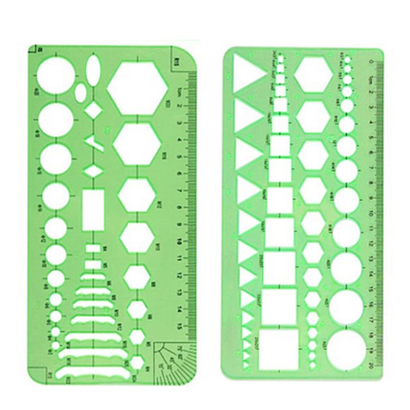 11 Pcs Drawings Templates Rulers Learn School Prac... – Grandado