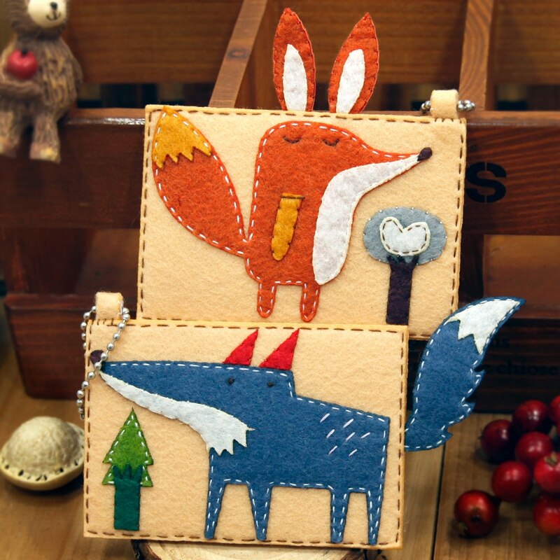 2pcs DIY Felt Toy Fox Applique Ornament Cartoon Ca... – Grandado