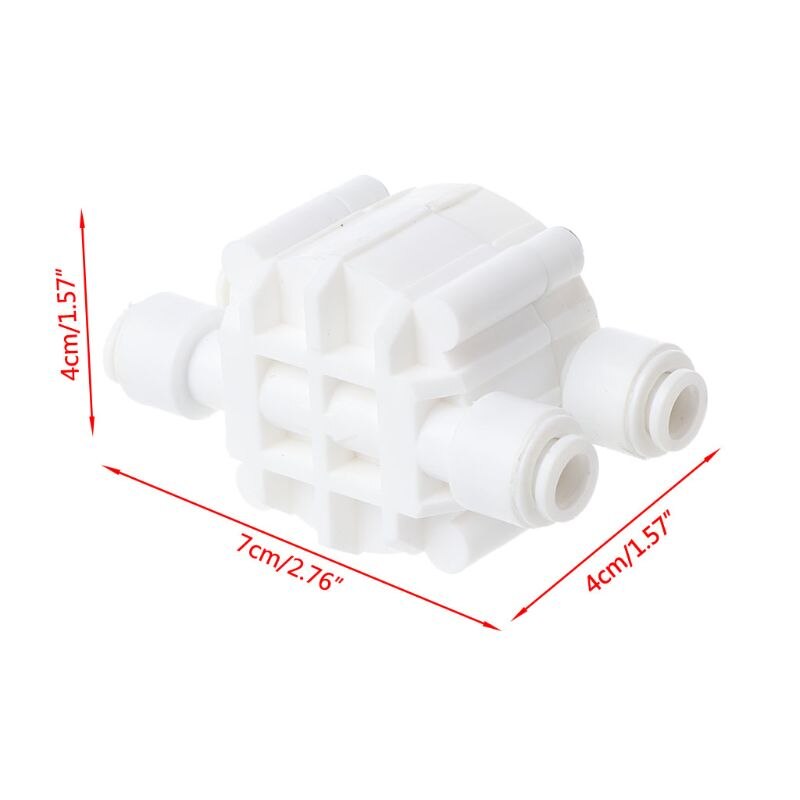 4 Way 1/4 Port Auto Shut Off Valve For RO Reverse ... – Grandado