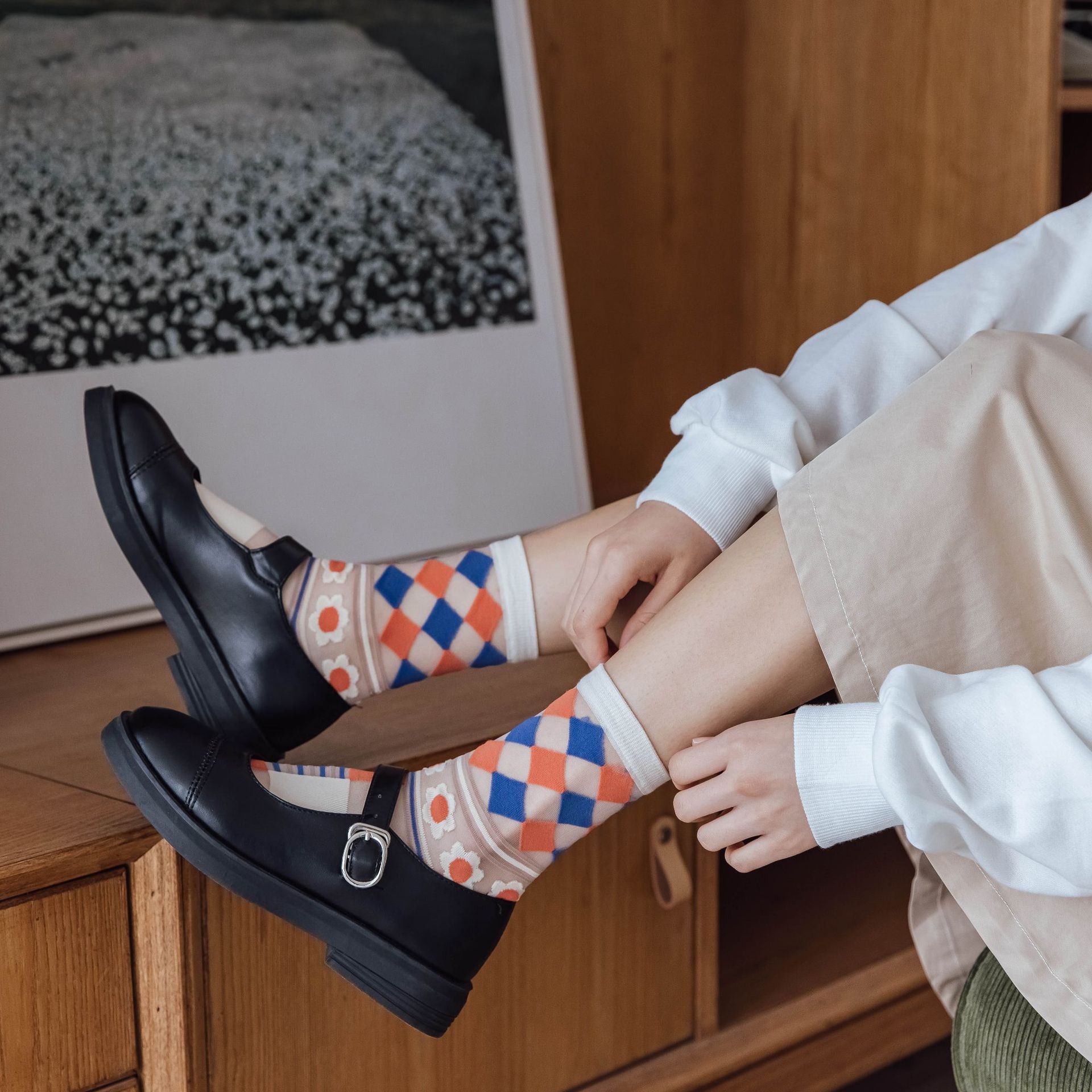 Summer Crystal Silk Socks Women Novelty Harajuku F... – Grandado