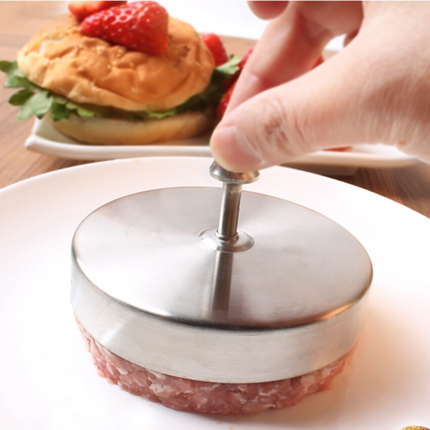 Edelstahl Hamburger Patties Form Maker Hand Betrie... – Vicedeal
