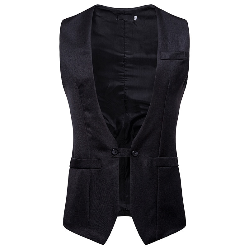 Mens Slim Fit Double Breasted Suit Vest Autumn Sle... – Grandado