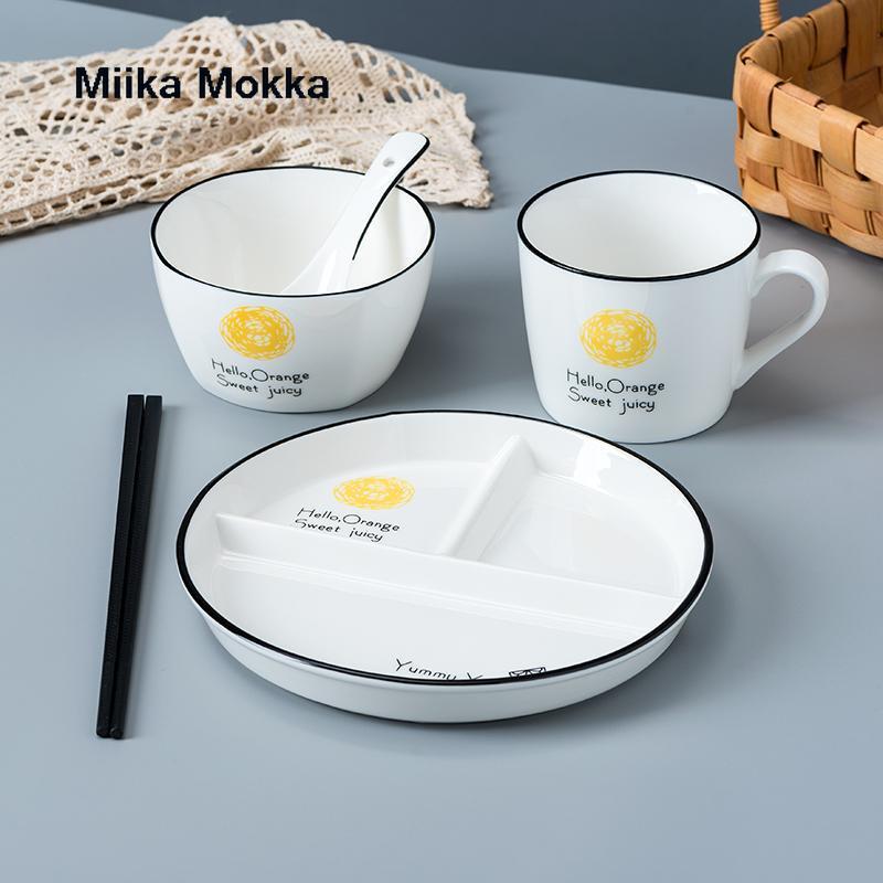 Ceramic Plate Cartoon Cute Ceramic Children's ... – Vicedeal