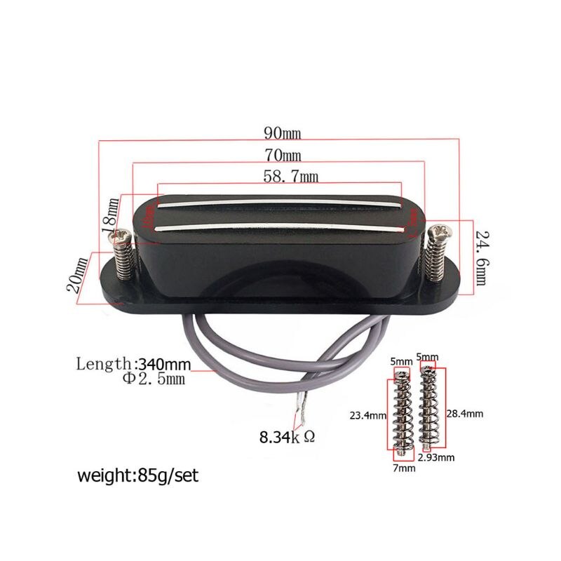 Guitar Pickup Dual Rail Humbucker For 6 String TL ... – Grandado