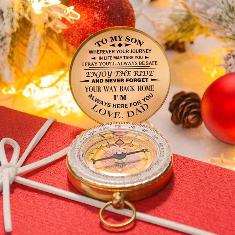 G92F Luminous Compass Dad to Son Enjoy the Ride fo... – Grandado