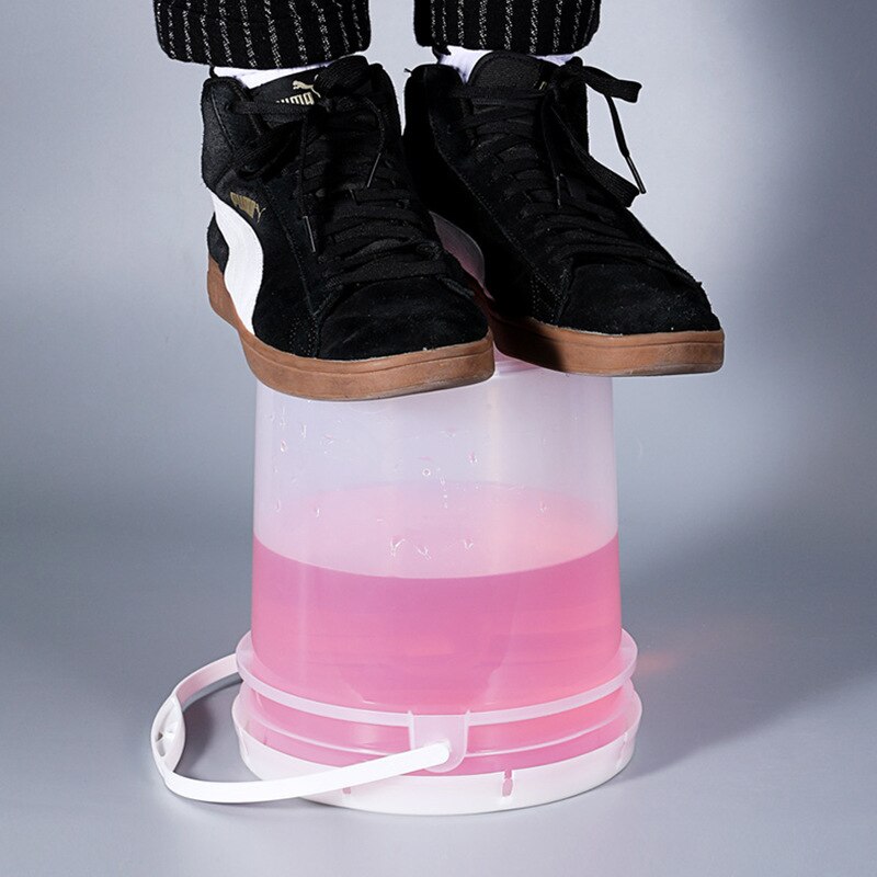 4L Round Empty Plastic Bucket with Handle and Lid ... – Grandado