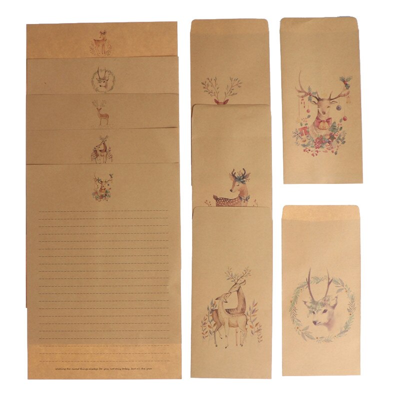 20pcs Forest Elk letter paper envelope set retro k... – Vicedeal