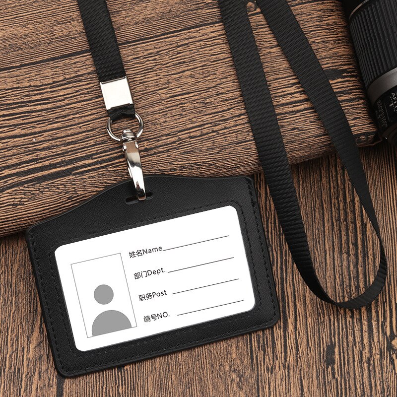 Color Business Exhibit ID Card Holder Neck Hang La... – Grandado