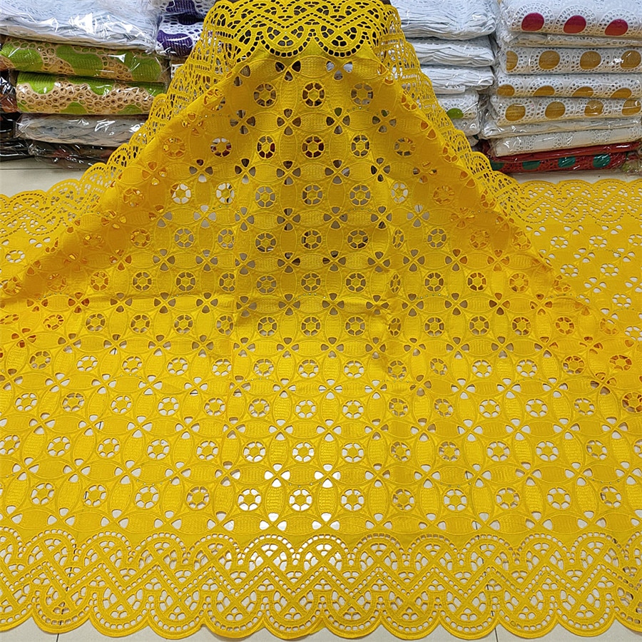 5yards swiss lace fabric lace africcan cotton dry ... – Vicedeal