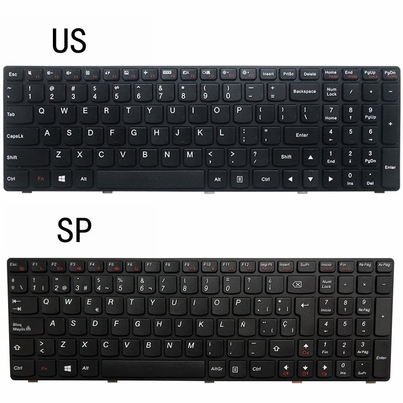 US/SP LAPTOP KEYBOARD FOR Lenovo G510 G505 G700 G5... – Grandado
