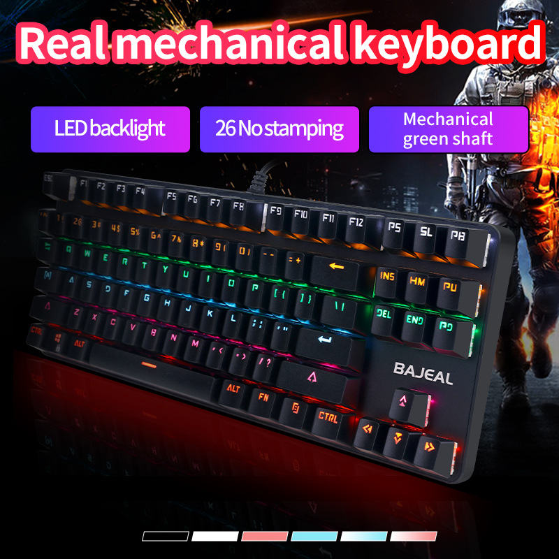 Mechanical Keyboard USB Wired Gaming for Laptop PC... – Grandado