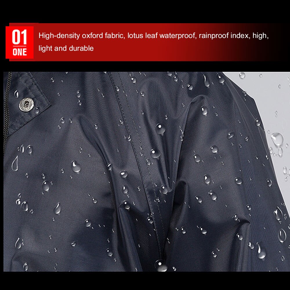 Rain Coat Hood Poncho Night Reflection Oxford +PVC... – Vicedeal