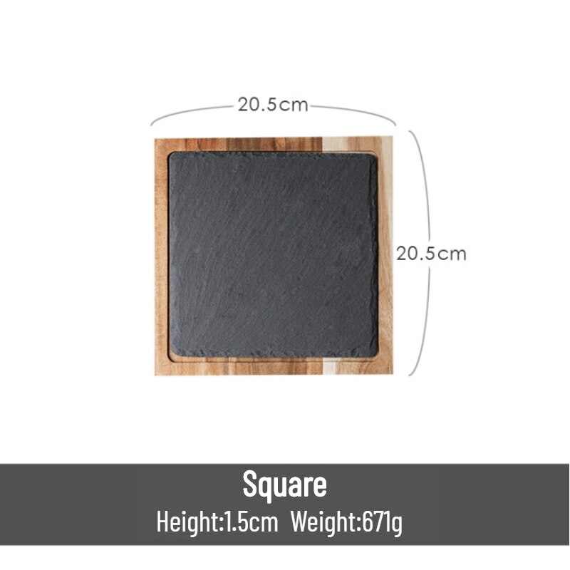 Square-Tray Dessert Plate Steak Nordic Natural Aca... – Vicedeal
