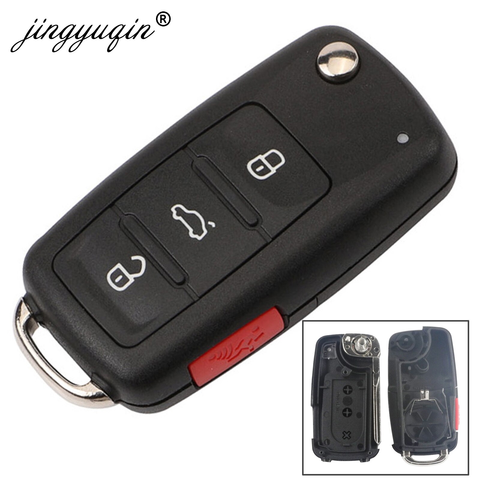jingyuqin 2/3/4/5 Button Folding Remote Car Key Sh... – Grandado