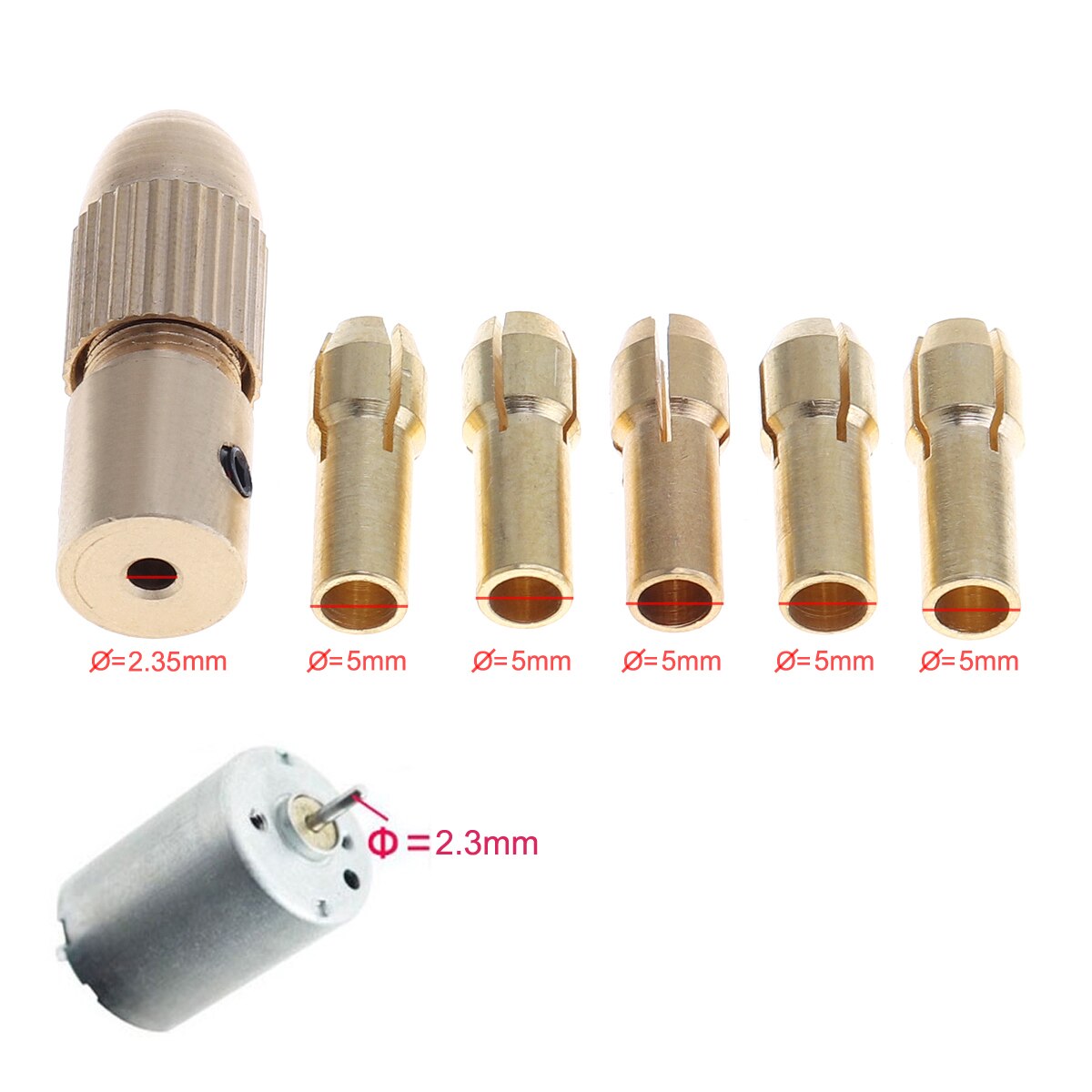 7Pcs 0.5-3Mm Mini Boor Klauwplaten Adapter Spantan... – Grandado