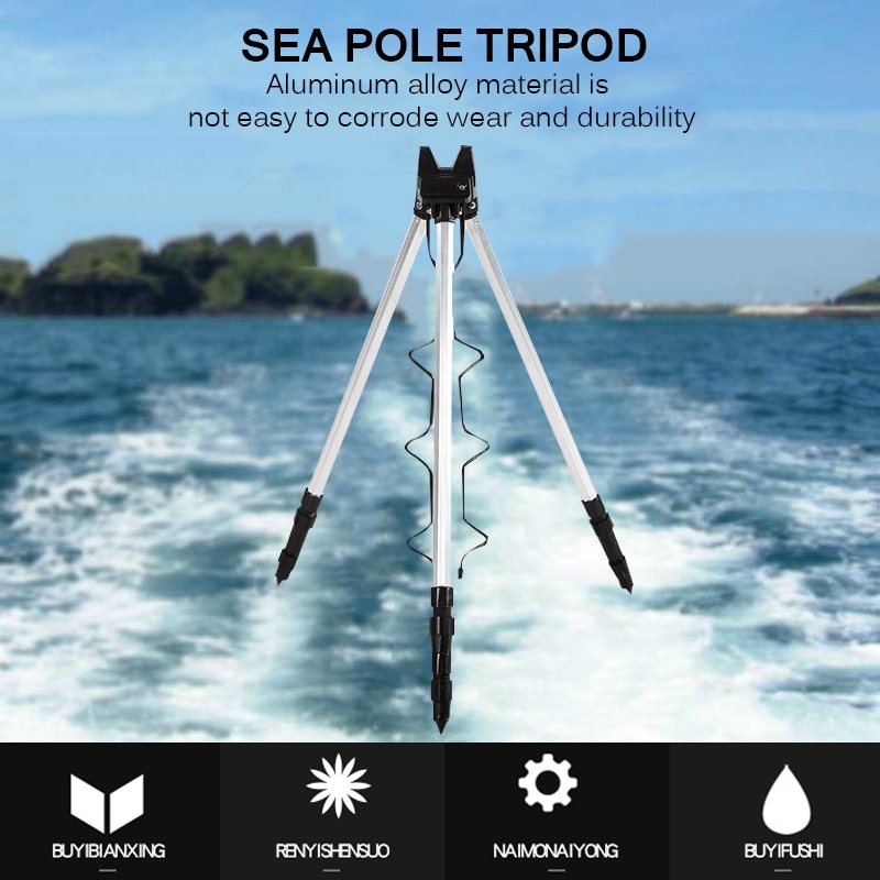 Adjustable Fishing Rod Tripod Telescopic Aluminum ... – Vicedeal