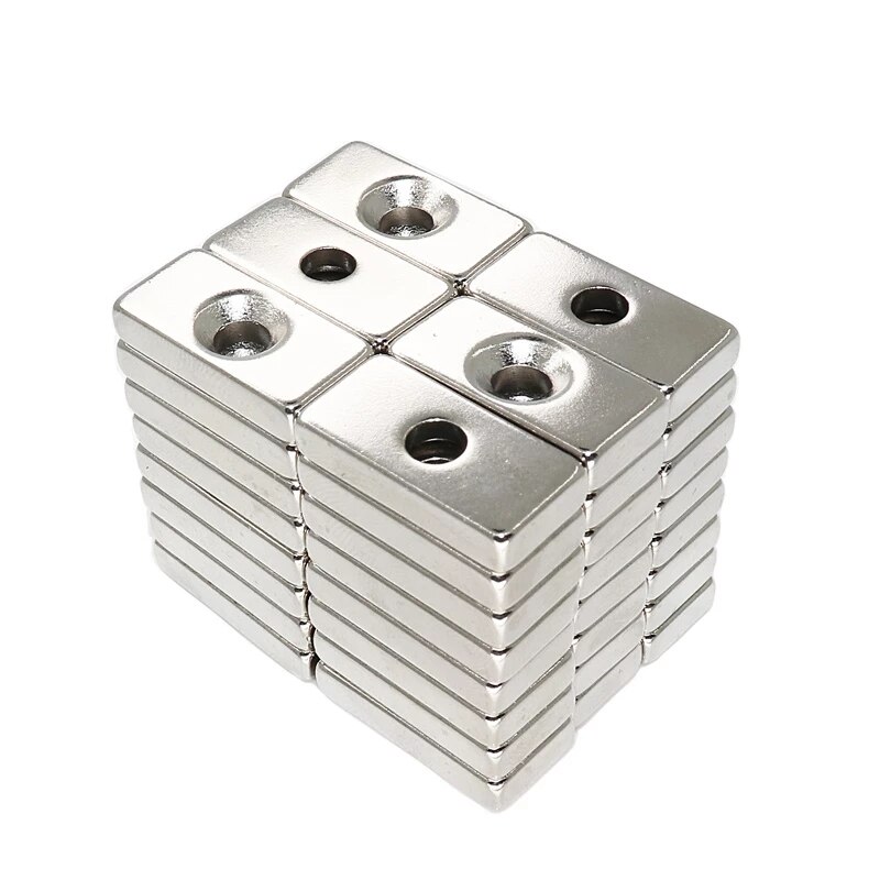 5/10/20 neodymium magnets 20x10x3mm single hole 4m... – Vicedeal