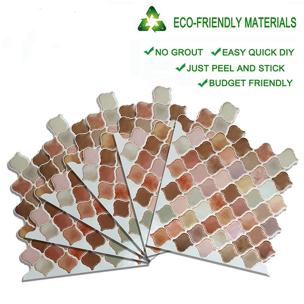 3D 25.4cm/10in Mosaic Tile Sticker Removable Wallp... – Grandado