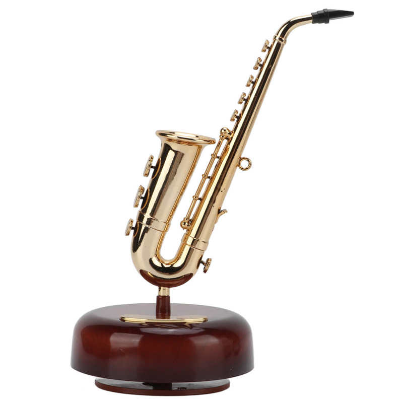 Saxophone Music Box Mini Saxophone Model Rotating ... – Grandado
