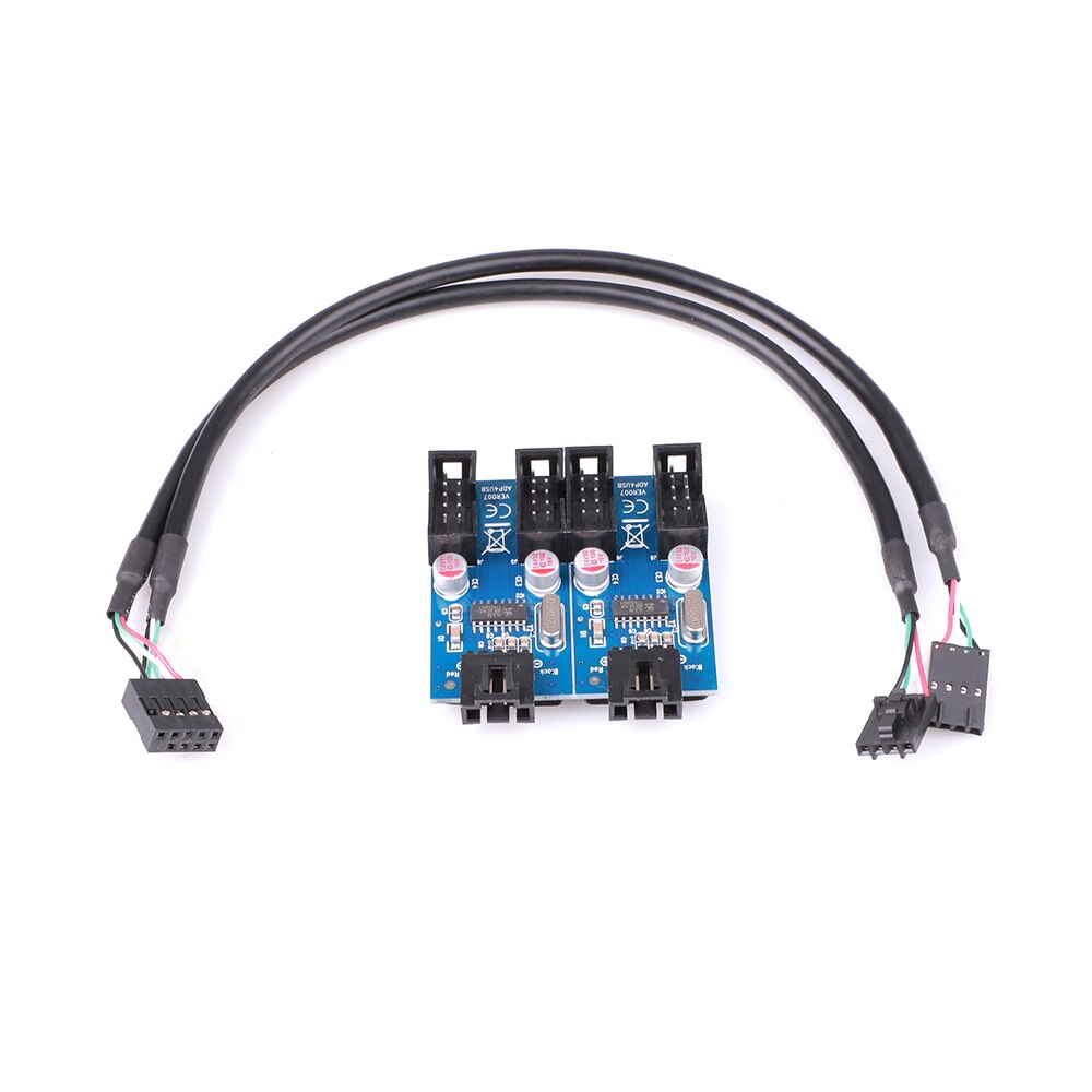 9Pin Usb Header Mannelijke 1 Naar 2/4 Female Exten... – Vicedeal