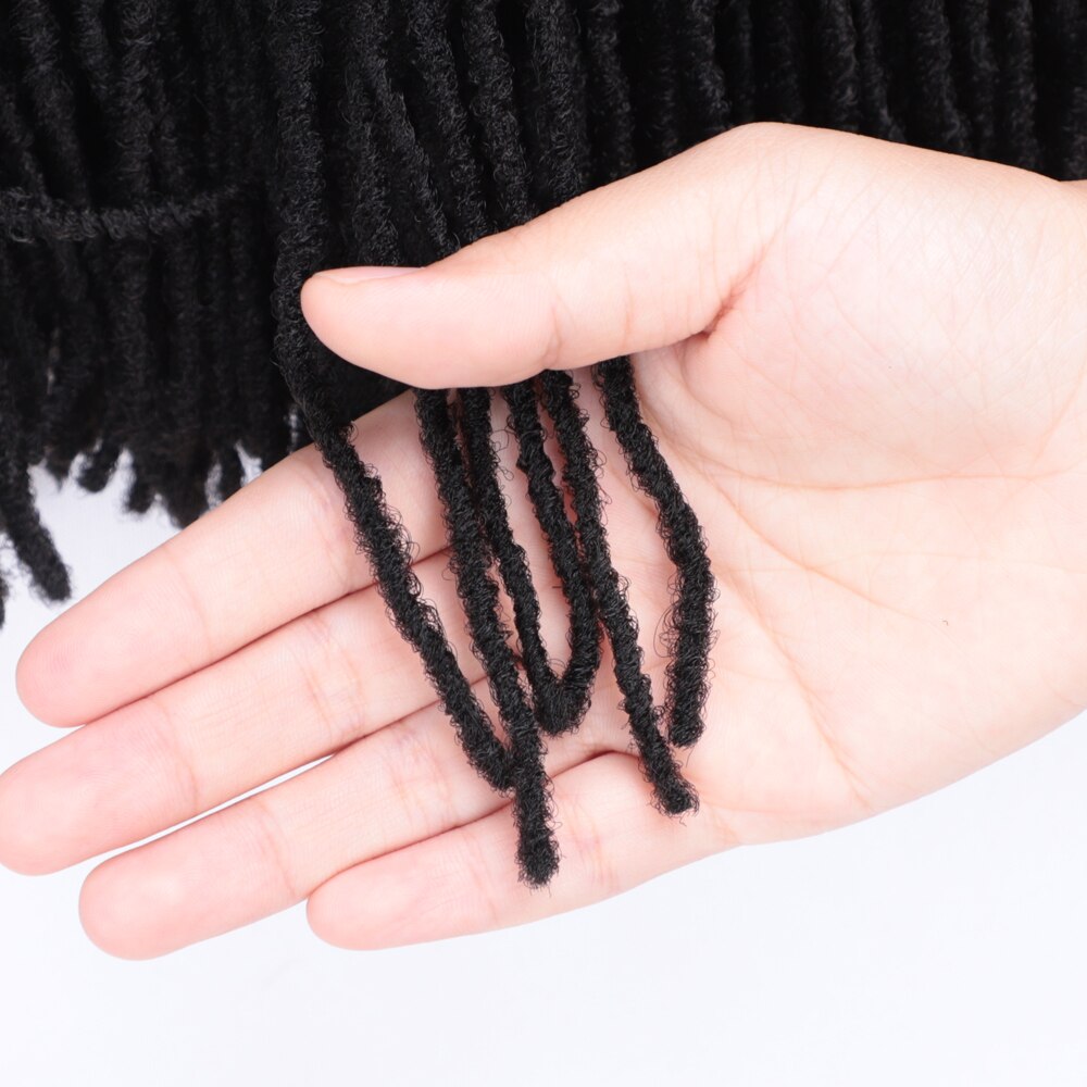 18 Inch Synthetic Crochet Hair Black Twist Braidin... – Vicedeal