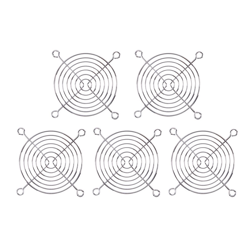 5Pcs Pc Case Cooling Fan Grill Zilverkleurige Meta... – Vicedeal