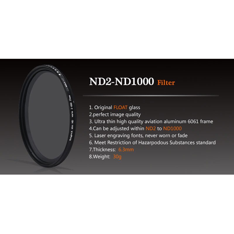 ND2 Om ND1000 Dichtheid Fader Variabele Nd Filter ... – Vicedeal
