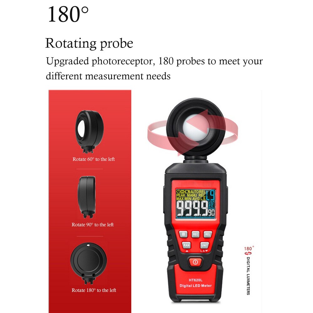 Digital Illuminometer High Precision Display Senso... – Grandado