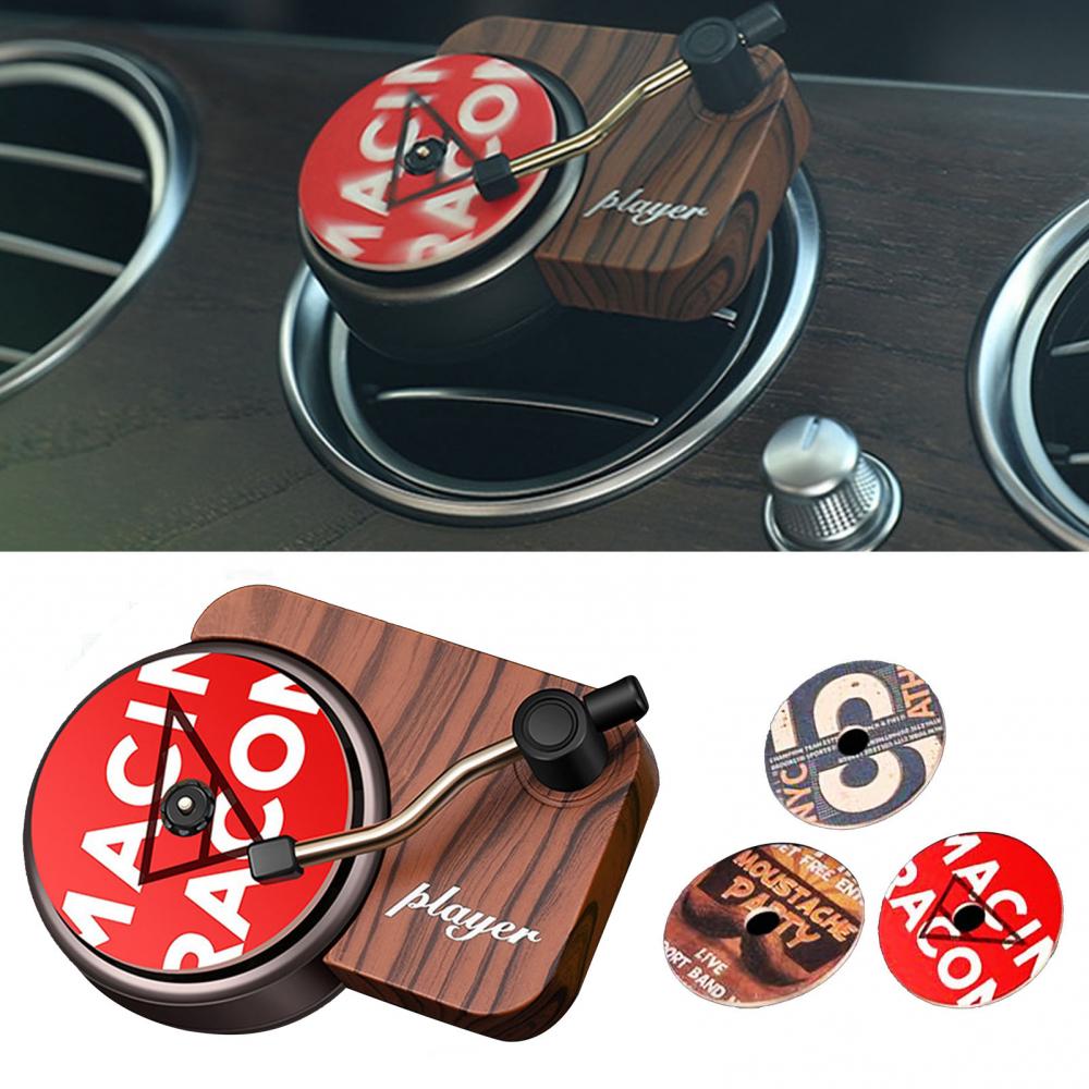 Retro Rotating Phonograph Car Air Fresher Aromathe... – Grandado