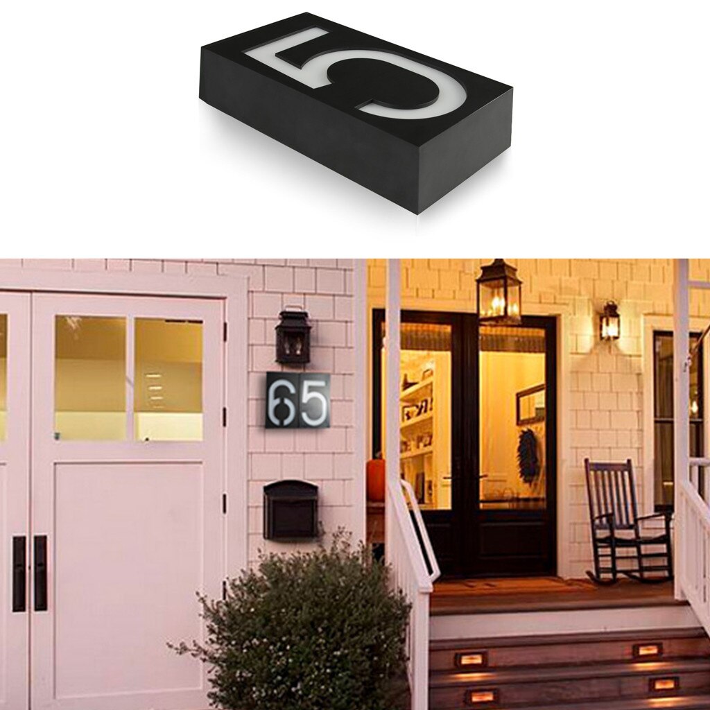 Solar Light LED House Number Doorplate Address Lam... – Grandado