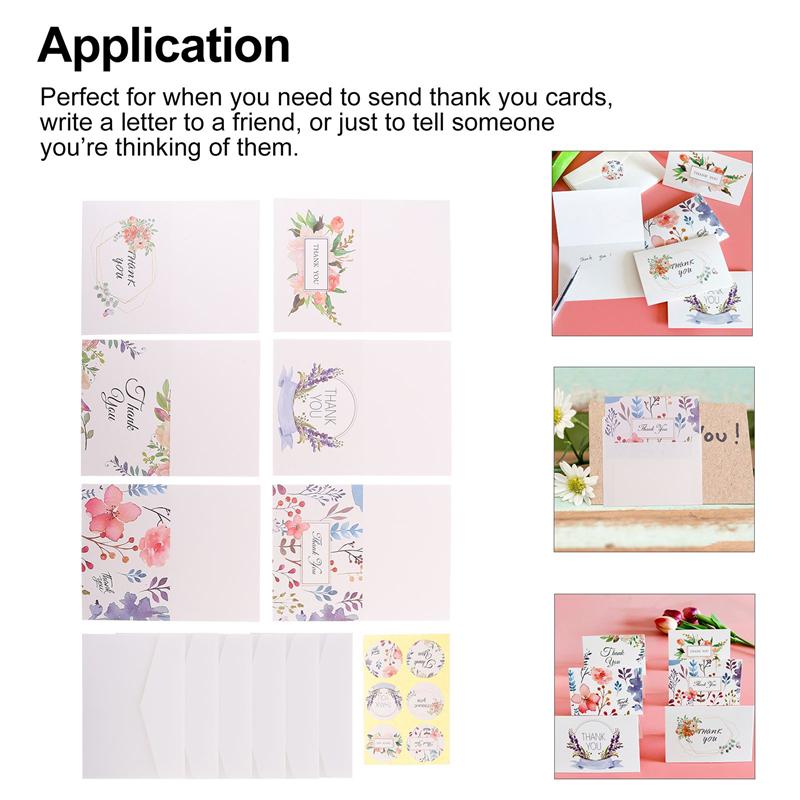 3 Packs Thank You Envelope Greeting Cards Blessing... – Grandado