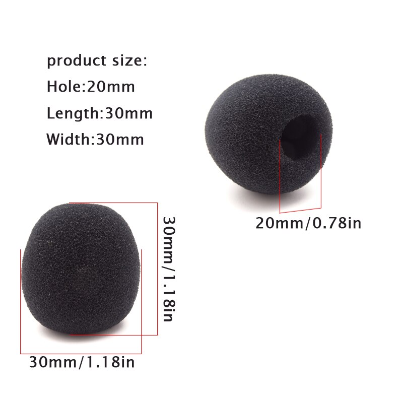 Bestall Foam Windscreens round ball shape windshie... – Vicedeal