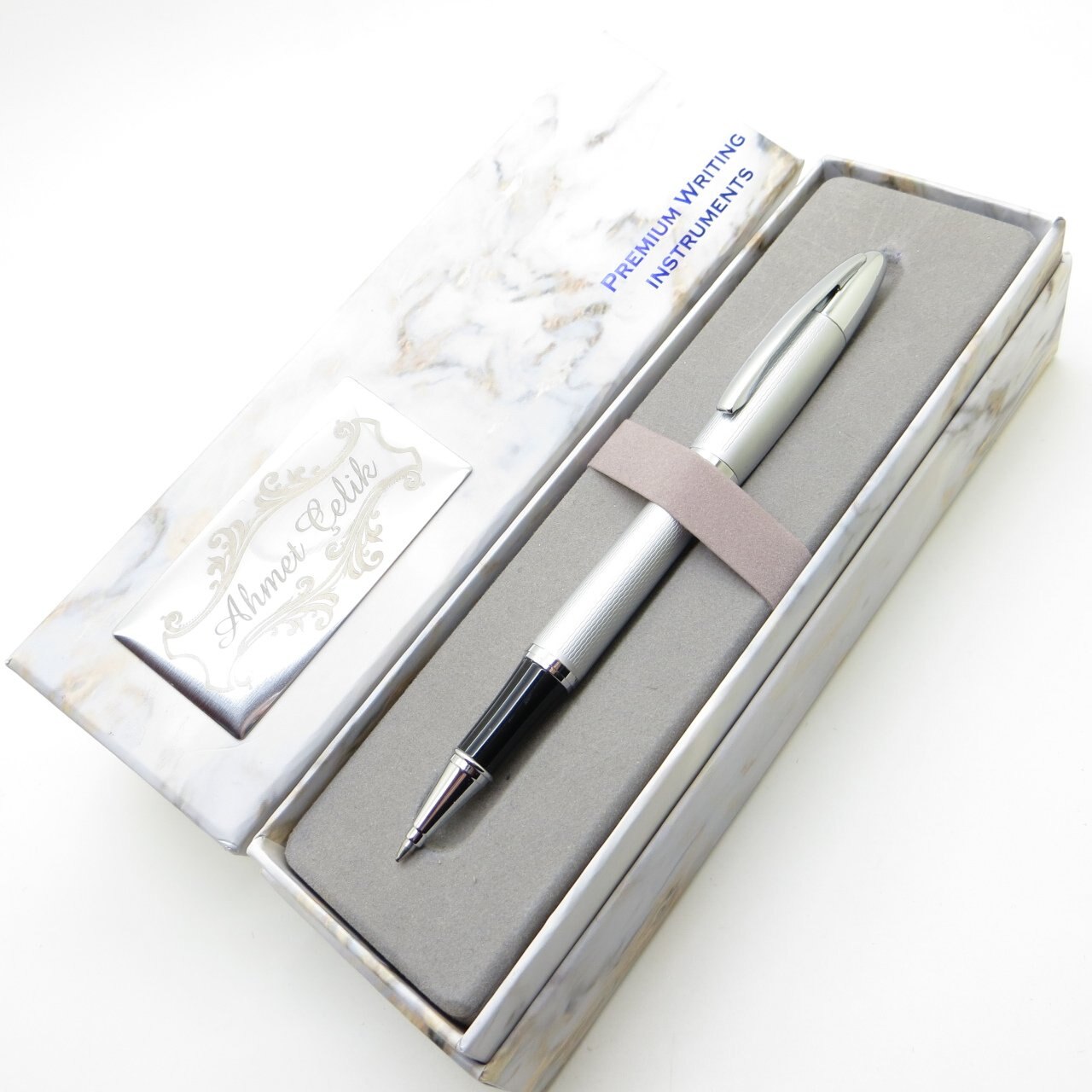 Wings Marble R312 Mat Chrome Herringbone Roller Pe... – Grandado