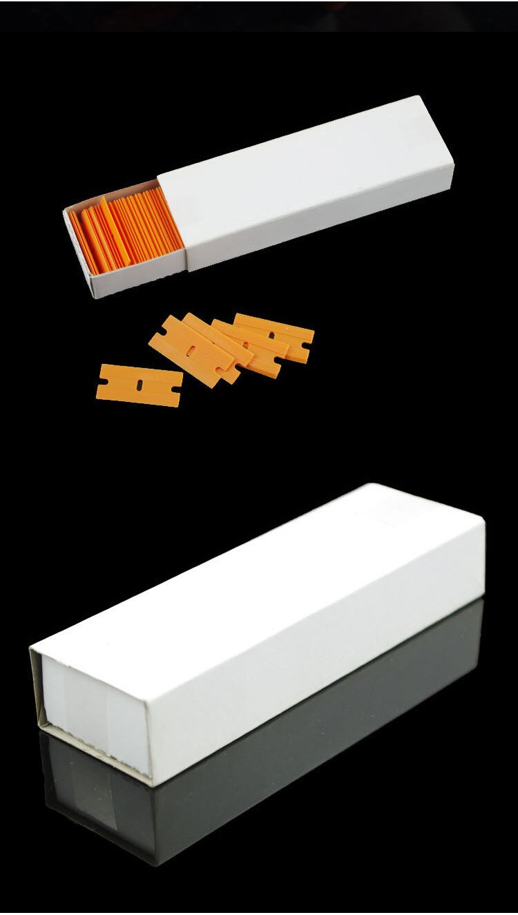 100pcs Double Edged Plastic Razor Blade Window Gla... – Vicedeal