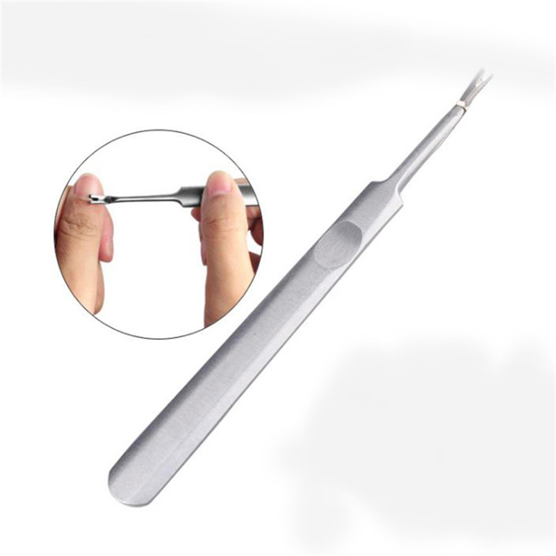 1PC Cuticle Pusher Remover Spoon Stainless Steel T... – Grandado