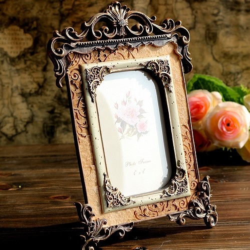 Palace Resin Vintage Photo Frame Stereo Photo Fram... – Grandado