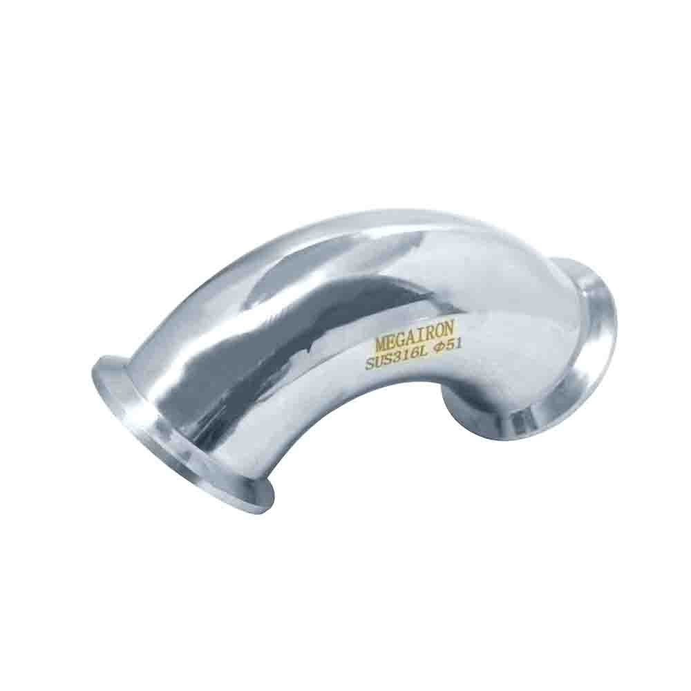 MEGAIRON 2" OD 51MM Sanitary Ferrule Elbow 90 Degr... – Vicedeal