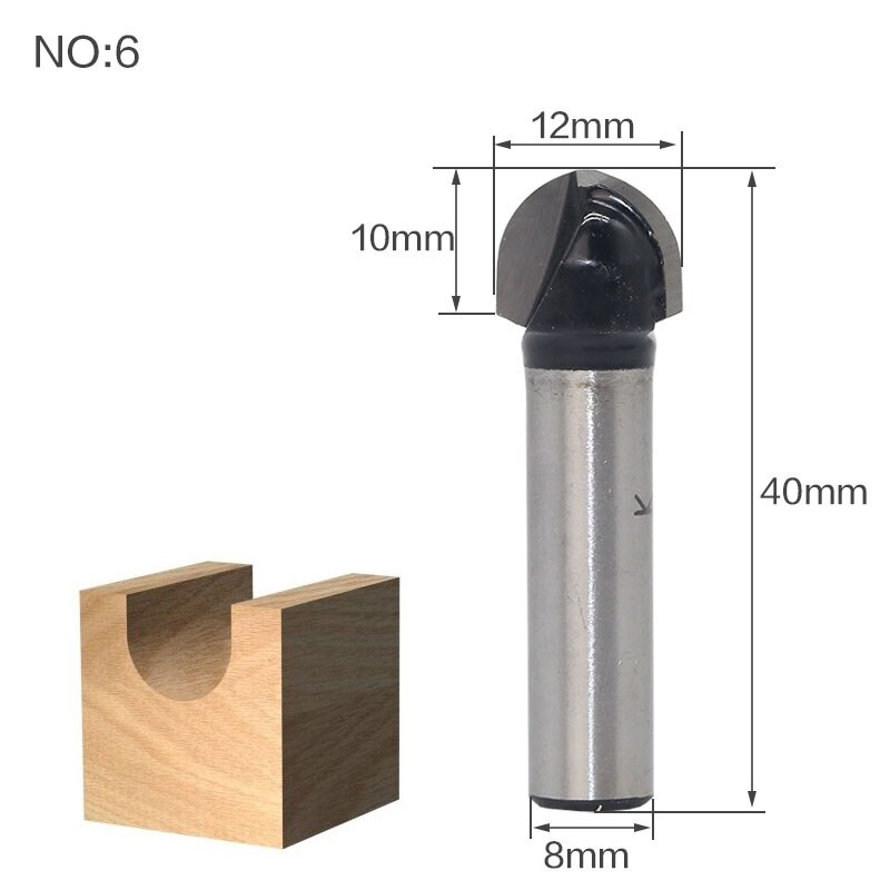 1 stks 8mm Schacht hout router bit Rechte frees tr... – Grandado