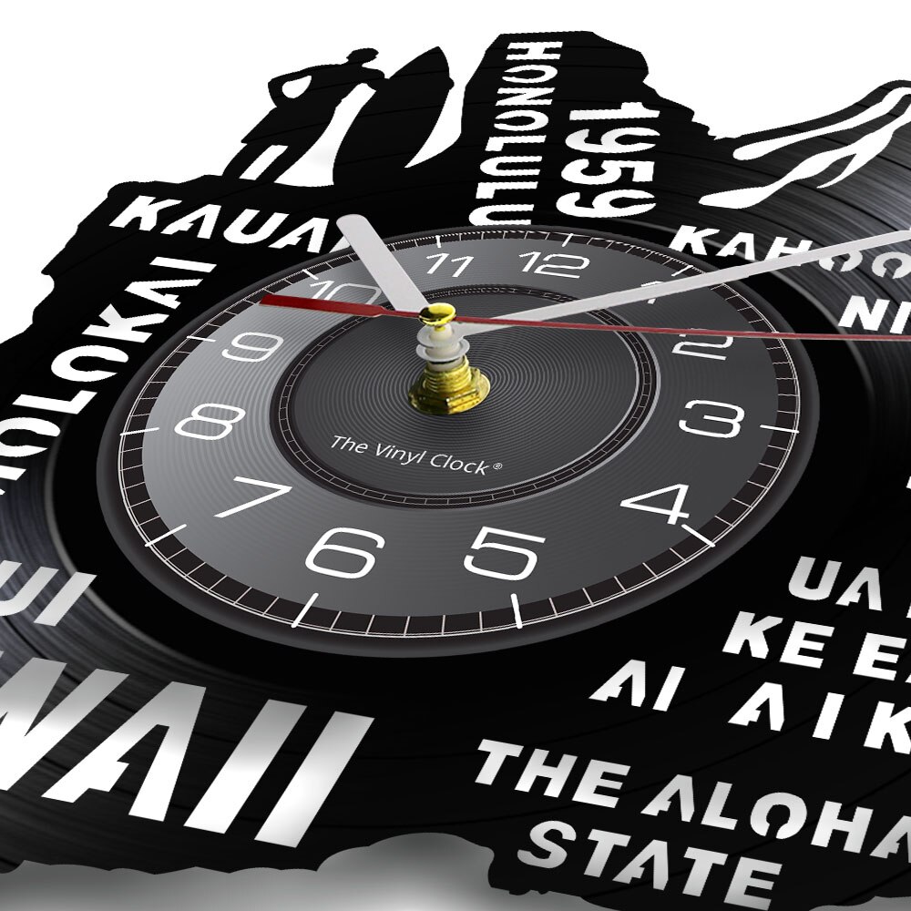 The Aloha State Hawaii Home State Wall Clock Palm ... – Grandado